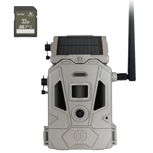 Bushnell CelluCORE 20 Solar Trail Camera, Low Glow Hunting Game Camera with Detachable Solar Panel with Bundle Options (SD Card)