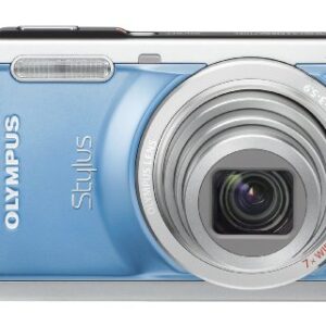 Olympus Stylus 7040 14 MP Digital Camera with 7x Wide Angle Dual Image Stabilized Zoom and 3.0 inch LCD (Blue) (Old Model)