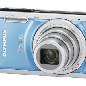 Olympus Stylus 7040 14 MP Digital Camera with 7x Wide Angle Dual Image Stabilized Zoom and 3.0 inch LCD (Blue) (Old Model)