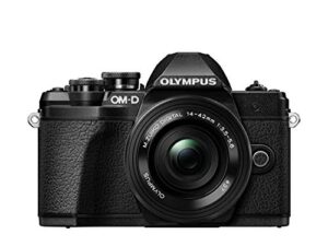 olympus om-d e-m10 mark iii kit, micro four thirds system camera (16 megapixel, 5-axis image stabilisation, electronic viewfinder) + m.zuiko 14-42 mm ez zoom lens + m.zuiko 40-150 mm telezoom, black