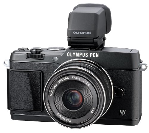 Olympus E-P5 16.1 MP Mirrorless Digital Camera with 3-Inch LCD and 17mm f/1.8 Lens (Black)