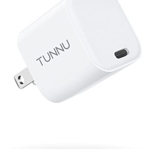 TUNNU 30W USB C Charger Mini GaN PD Fast Charging Block - PPS 33W Wall Power Adapter for Type C Smartphone Tablet - Compatible with Apple iPhone 13/12/Pro iPad Samsung Google Pixel MacBook Air