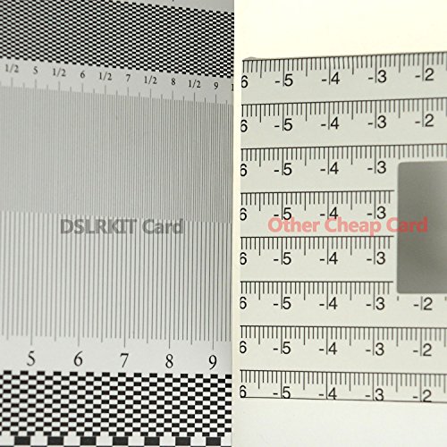 DSLRKIT Lens Focus Calibration Tool Alignment Ruler Folding Card(Pack of 2)