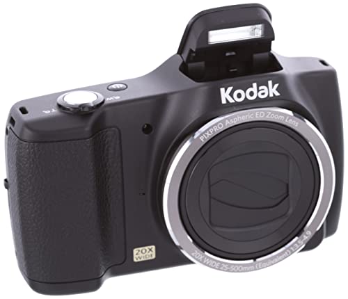 Kodak PIXPRO Friendly Zoom FZ201 16 MP Digital Camera with 20X Optical Zoom and 3" LCD Screen (Black)