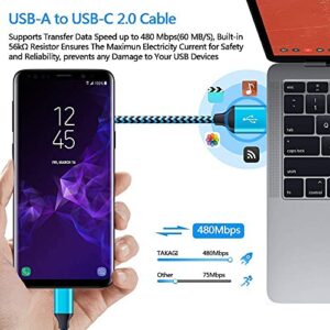 Fast Charging USB C Charger for Samsung Galaxy A14/A03s/A13/A11/A21s/A32/A52/A53/S23/S22 Ulltra/S21/S20FE/S10/Note 20,Moto G Stylus/Power(2022)/Pure/G9Plus,Pixel 7 Charging Cube Plug with Type C Cable