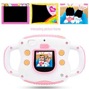 LKYBOA Shockproof Soft Rubber Children's Camera -Kids Digital Camera Screen Selfie Video Camera with Cartoon Silicone Case & Card for