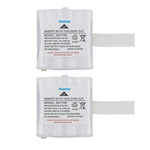 kastar 2-pack batt6r battery 4.8v 1000mah replacement for midland lxt500, lxt500vp3, lxt535, lxt535vp3, lxt560, lxt560vp3, midland 456r, midland pb-g6, midland g6, midland pb-g8, midland g8