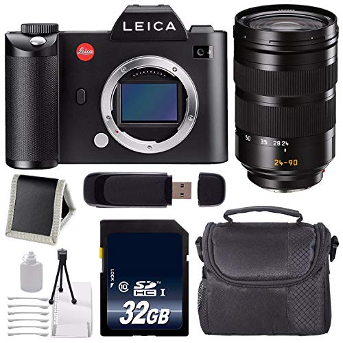 Leica SL (Typ 601) Mirrorless Digital Camera (International Version) + Leica Vario-Elmarit-SL 24-90mm f/2.8-4 ASPH. Lens + 32GB Memory Card Bundle