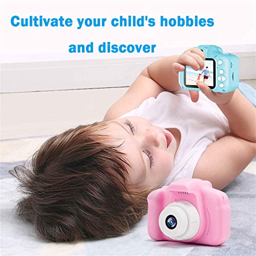 Children's Digital Camera 2.0 LCD Mini Multiple Function Camera HD 1080P Children's Sports Camera Children's Gift Or Toys (Pink, 2.0 inch)