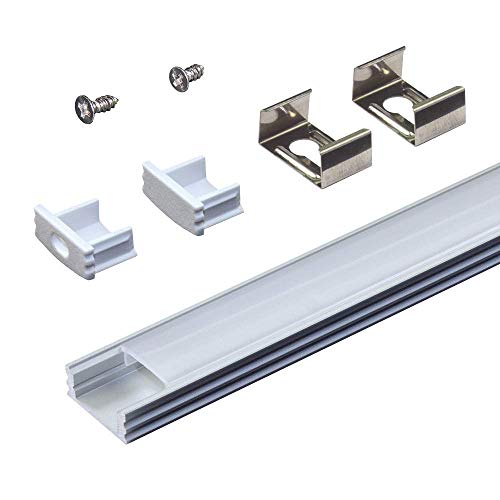 Armacost Lighting 960050 Surface Channel Mount with Diffuser, Aluminum