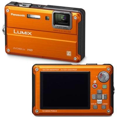 Panasonic Lumix DMC-TS2 14.1 MP Waterproof Digital Camera with 4.6x Optical Image Stabilized Zoom with 2.7-Inch LCD (Orange)