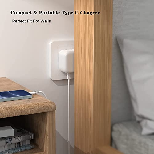 iPhone Fast Charger, 40W Dual USB-C Quick Wall Charger[Apple MFi Certified] 2 Pack 10FT Extra Long Lightning Cable+Double Port Foldable USBC Charger Fast Charging for iPhone 14/13/12/11/XR/XS/SE/iPad