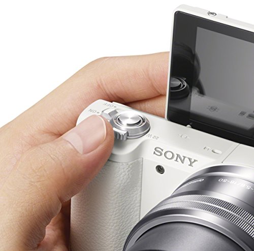 Sony a5100 16-50mm Mirrorless Digital Camera with 3-Inch Flip Up LCD (White)