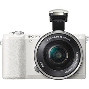 Sony a5100 16-50mm Mirrorless Digital Camera with 3-Inch Flip Up LCD (White)