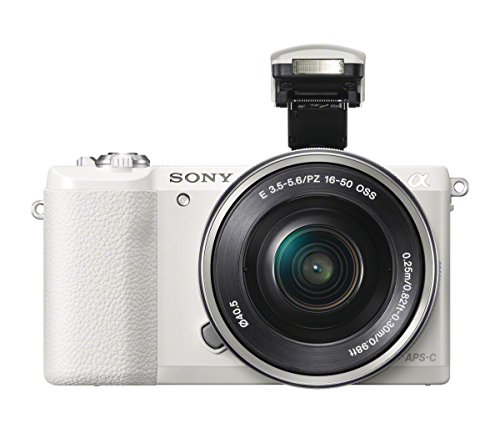 Sony a5100 16-50mm Mirrorless Digital Camera with 3-Inch Flip Up LCD (White)