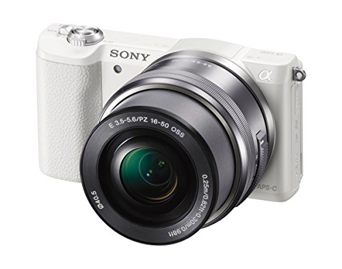 Sony a5100 16-50mm Mirrorless Digital Camera with 3-Inch Flip Up LCD (White)