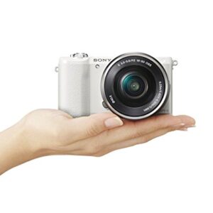 Sony a5100 16-50mm Mirrorless Digital Camera with 3-Inch Flip Up LCD (White)