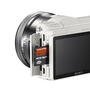 Sony a5100 16-50mm Mirrorless Digital Camera with 3-Inch Flip Up LCD (White)