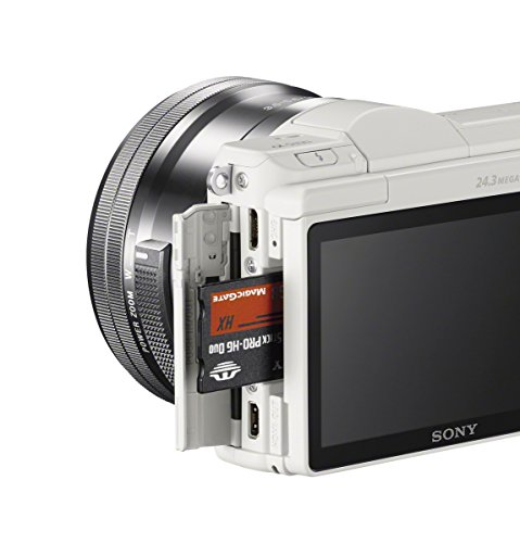 Sony a5100 16-50mm Mirrorless Digital Camera with 3-Inch Flip Up LCD (White)