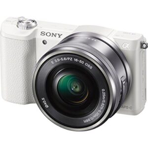 Sony a5100 16-50mm Mirrorless Digital Camera with 3-Inch Flip Up LCD (White)