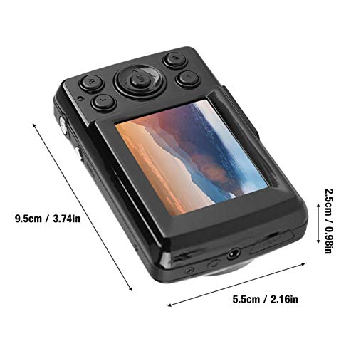 01 Digital Camera Recorder, Vlogging Camera 2MP 720P 30FPS HD Mini Digital Video Camera for Beginner for Teens Kids for Outdoor(Black)