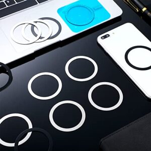 16 Pcs Magnetic Wireless Charger Car Universal Metal Rings Compatible with MagSafe Charger and 2 Pcs Wireless Charger Magnet Sticker Compatible with iPhone 13/12 Series