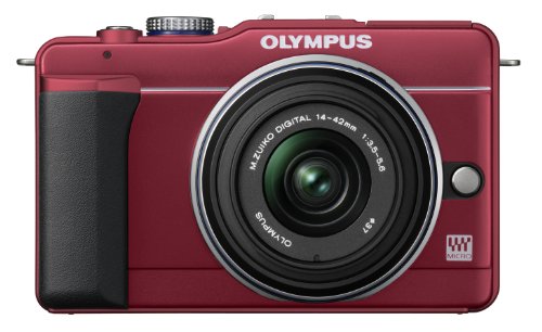 Olympus Pen E-PL1s 12.3MP Live MOS Micro Four Thirds Interchangeable Lens Digital Camera with M.ZUIKO Digital 14-42mm F3.5-5.6 II (RED) International Version (No Warranty)