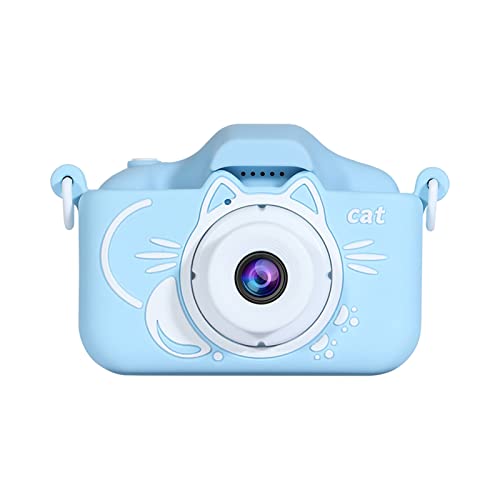 HADST New Cat Cartoon Children's Camera Front and Rear Double Lens 20 Million Selfie Camera Parent-Child Gift Camera Christmas Puzzle Gift