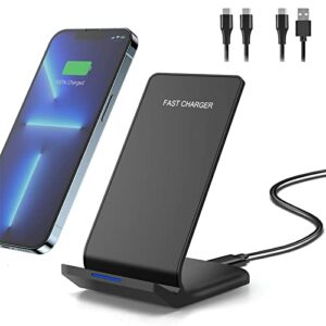 20w upgraded fast wireless charger,wireless charging stand compatible iphone 14/14 plus/13/12/11/pro/xr/xs max/x/8.phone charger docks for samsung galaxy s22 s21 s20 s10/note 20/10/pixel 7