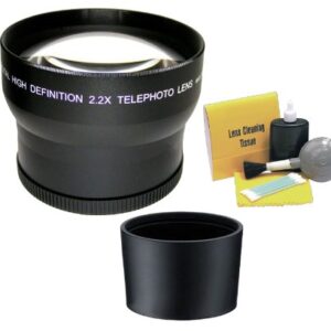 2.2X High Definition Super Telephoto Lens, (Includes Necessary Lens Adapter) Compatible with Canon Powershot G12