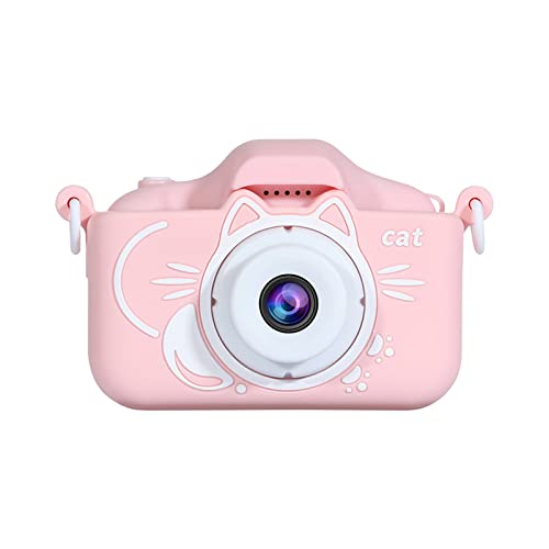 HADST New Cat Cartoon Children's Camera Front and Rear Double Lens 20 Million Selfie Camera Parent-Child Gift Camera Christmas Puzzle Gift