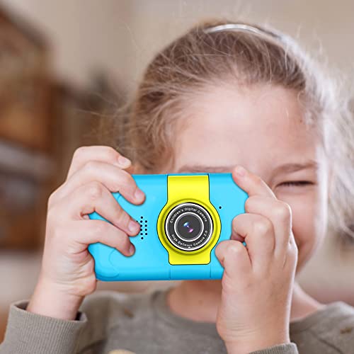 Children's Camera 40 Million High-Definition 180° Rotatable Lens Digital Camera Large Screen Student Camera Christmas Birthday Gift Camera 2.4 Inch