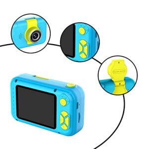 Children's Camera 40 Million High-Definition 180° Rotatable Lens Digital Camera Large Screen Student Camera Christmas Birthday Gift Camera 2.4 Inch