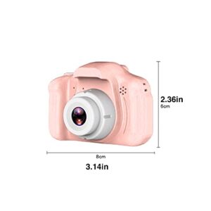 Acuvar Full 1080P Kids Selfie HD Compact Digital Photo and Video Rechargeable Camera with 32GB TF Card & 2" LCD Screen and Micro USB Charging Drop Proof (Pink)