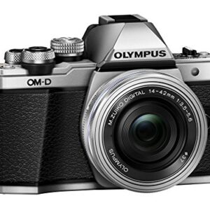 Olympus OM-D E-M10 Mark II Mirrorless Camera with 14-42mm EZ Lens (Silver) US ONLY