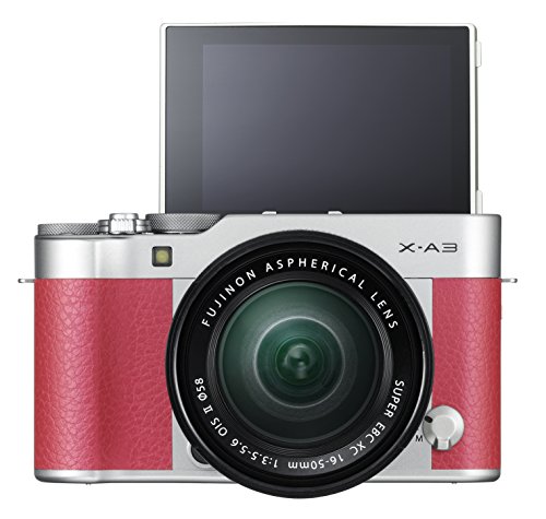 Fujifilm X-A3 Mirrorless Camera XC16-50mm F3.5-5.6 II Lens Kit - Pink