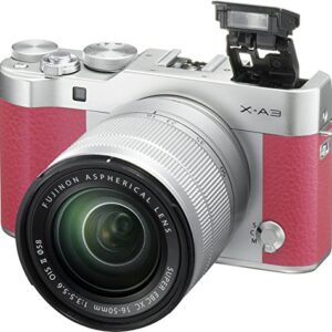 Fujifilm X-A3 Mirrorless Camera XC16-50mm F3.5-5.6 II Lens Kit - Pink