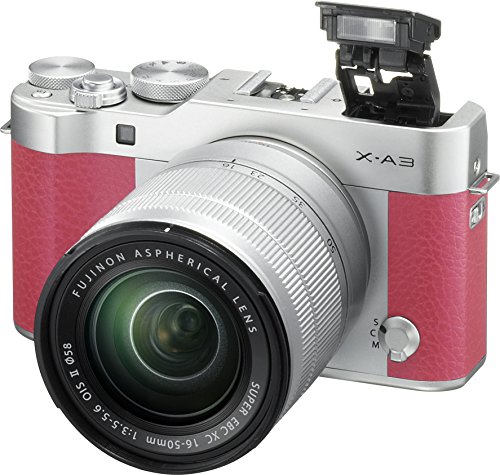 Fujifilm X-A3 Mirrorless Camera XC16-50mm F3.5-5.6 II Lens Kit - Pink