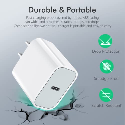 USB C Charger, 30W Wall Charger for iPhone Fast Charger Power Adapter for iPhone 13/12 with PD 3.0 Type C Charging Block Compatible with iPhone 13 Pro Max/12 Pro Max/11 (1 Pack)