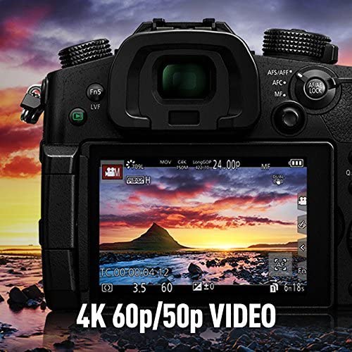 PANASONIC LUMIX GH5 Body 4K Mirrorless Camera, 20.3 Megapixels, Dual I.S. 2.0, 4K 422 10-bit, Full Size HDMI Out, 3 Inch Touch LCD, DC-GH5KBODY (USA Black) (Renewed)