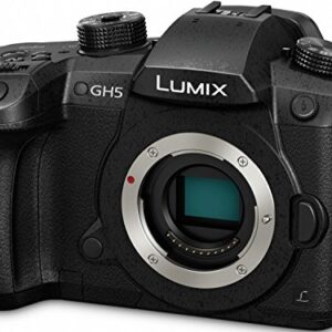 PANASONIC LUMIX GH5 Body 4K Mirrorless Camera, 20.3 Megapixels, Dual I.S. 2.0, 4K 422 10-bit, Full Size HDMI Out, 3 Inch Touch LCD, DC-GH5KBODY (USA Black) (Renewed)