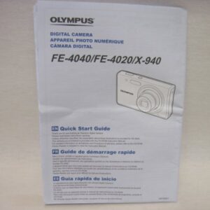 Olympus FE-4020 Digital Camera Gray, 14MP, 4X Wide