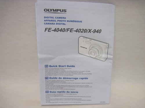 Olympus FE-4020 Digital Camera Gray, 14MP, 4X Wide