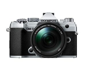 olympus om-d e-m5 mark iii silver body with m.zuiko digital ed 14-150mm f4.0-5.6 ii black lens kit