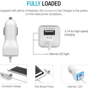 iPhone Car Charger, [Apple MFI Certified] Car Charger for iPhone 14, 13, 12, 11, X, XR, XS, Pro, 8 Plus, 7 Plus, Pro Max, iPad Pro, Air 4, Mini with Extra USB Port