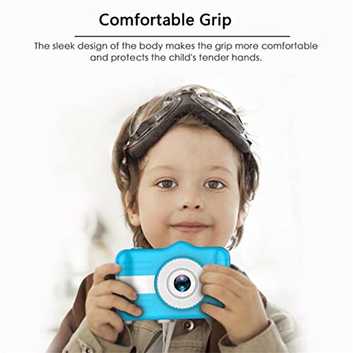 Kids Digital Camera, 3.5Inch HD Screen, Double Lens 2mp, Video 1280x720, 600mAh Rechargeable Battery, Christmas Birthday Gifts for Boys Age 3-9, Portable Toy