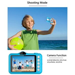 Kids Digital Camera, 3.5Inch HD Screen, Double Lens 2mp, Video 1280x720, 600mAh Rechargeable Battery, Christmas Birthday Gifts for Boys Age 3-9, Portable Toy