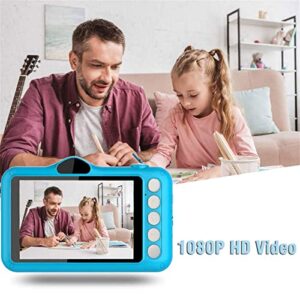 Kids Digital Camera, 3.5Inch HD Screen, Double Lens 2mp, Video 1280x720, 600mAh Rechargeable Battery, Christmas Birthday Gifts for Boys Age 3-9, Portable Toy