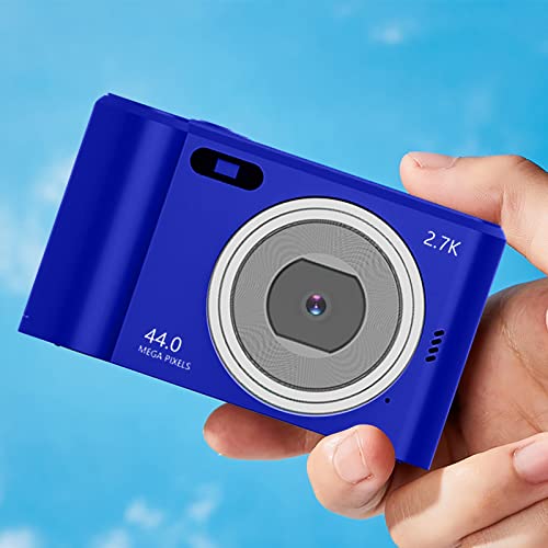 Qonioi New 44 Million Student Digital Camera 2.4 Inch High-Definition Child Student Card Camera 16 Times Digital Zoom Electronic Anti-Shake Face Detection Ideal Gift for Children, Adults