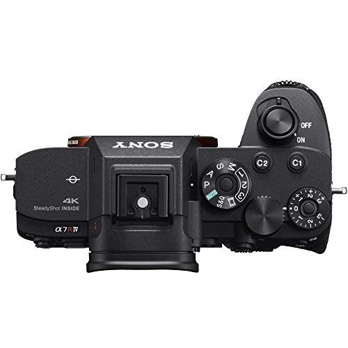 Sony a7R IV 61.0MP Full-Frame Mirrorless Interchangeable Lens Camera Body ILCE-7RM4 4K Bundle with 128GB Memory (2 x 64GB Cards), Flash, Extra Battery, Software, Deco Gear Bag & Accessories (9 Items)